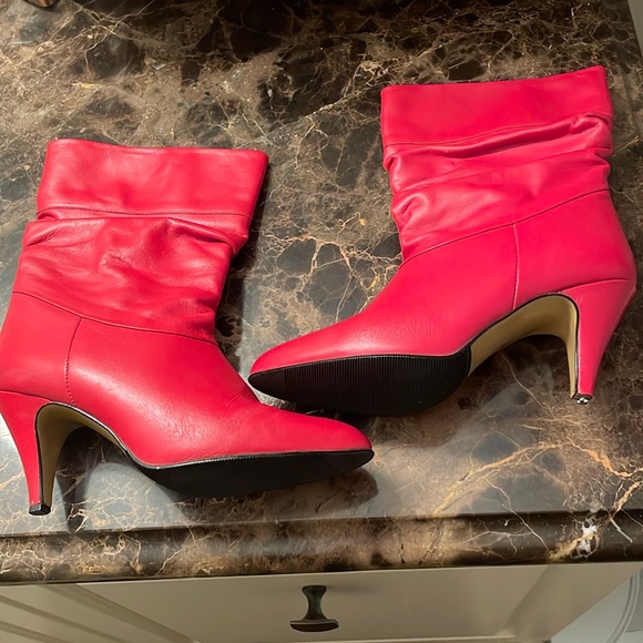 Source Unknown | Shoes | Vintage Red Slouch Boots | Poshmark